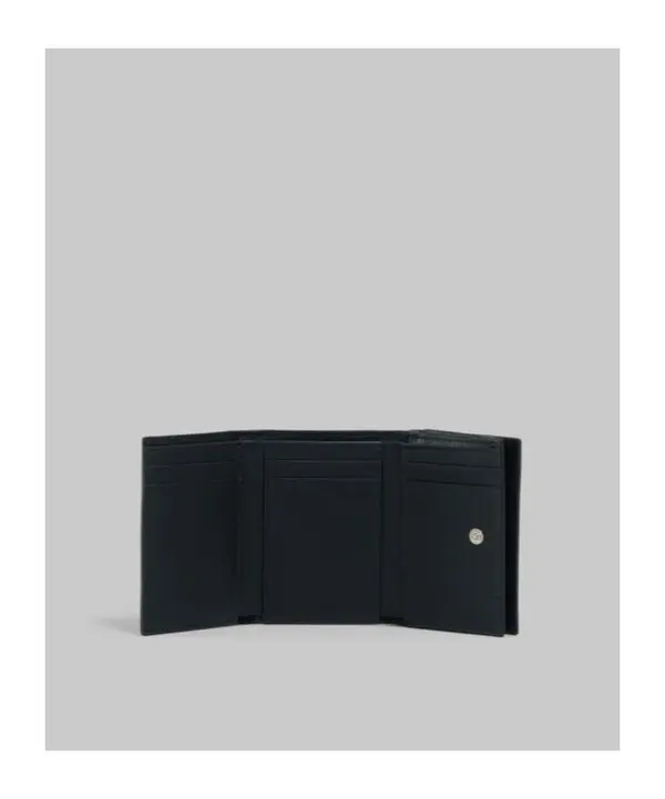 Marni Leather Trifold Wallet With Mending