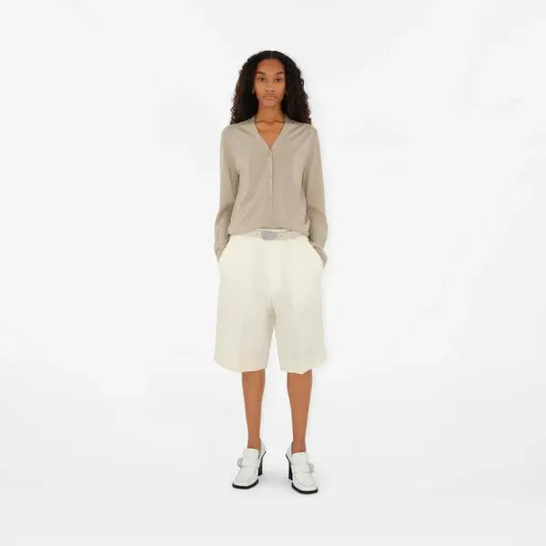 Burberry V-neck Wool Cardigan