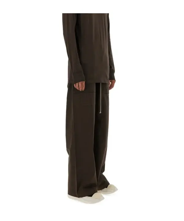 Rick Owens Creatch Wide Cargo Drawstring Pants