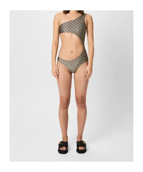 Gucci Gg Monogram One-piece Swimsuit
