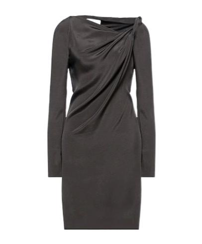 Sportmax Midi Dress With Draped Neckline - Black