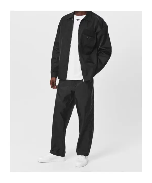 Prada Recycled Nylon Tapered Trousers