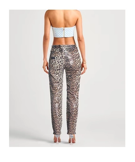 GANNI Leopard Print Jeans