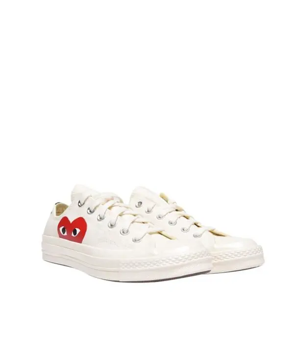 Play Comme Des Garcon Low-cut Casual Sneakers - White
