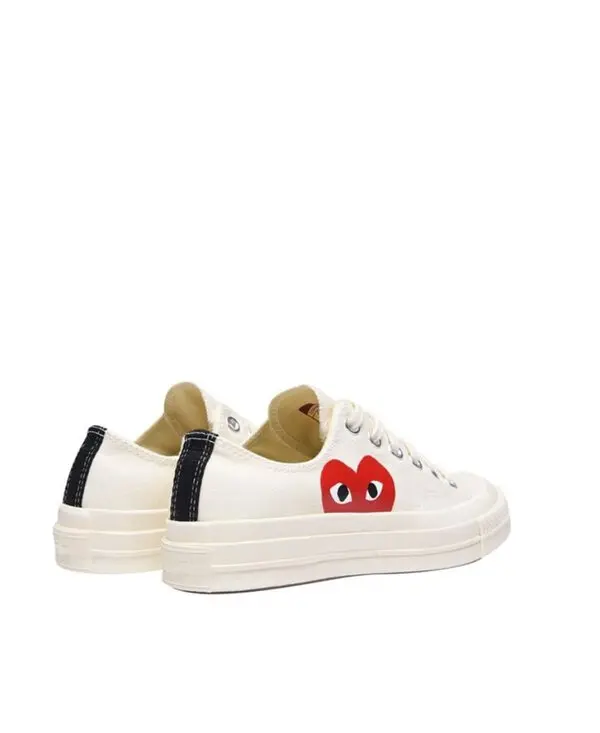Play Comme Des Garcon Low-cut Casual Sneakers - White