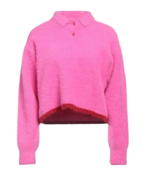 Jacquemus Two-tone Knitted Sweater - Pink