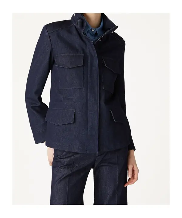 Loro Piana Traveller Denim Jacket - Ink Blue