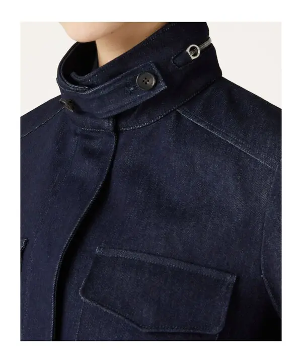 Loro Piana Traveller Denim Jacket - Ink Blue