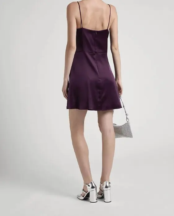 MAXCO. Embellished V-neck Slip Mini Dress