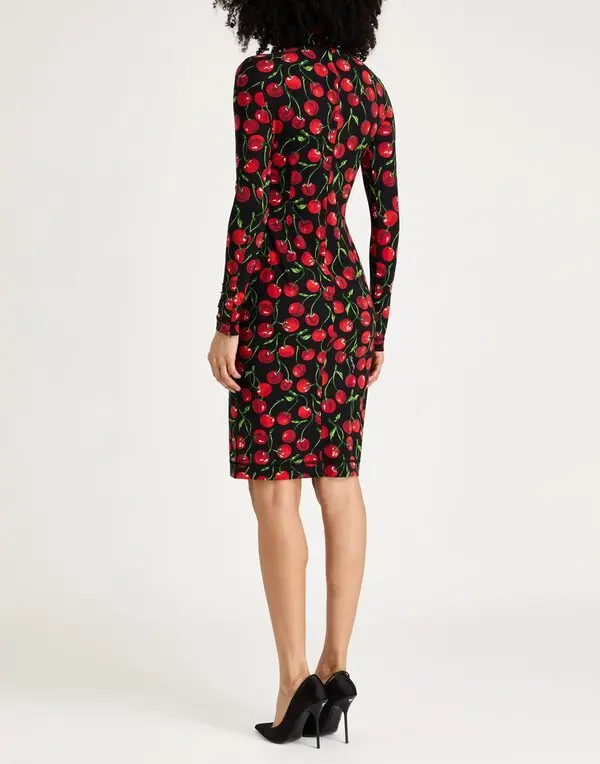 Dolce & Gabbana Printed Long Sleeve Dress