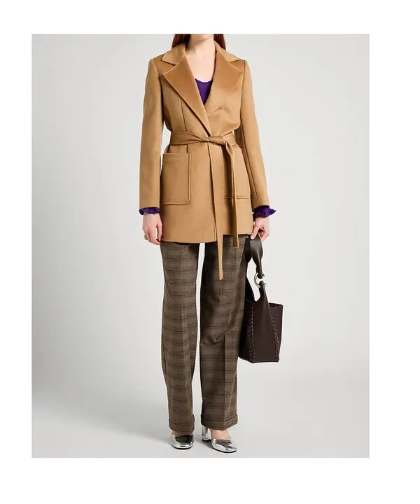 MAXCO. Max&co. Belted Collared Coat