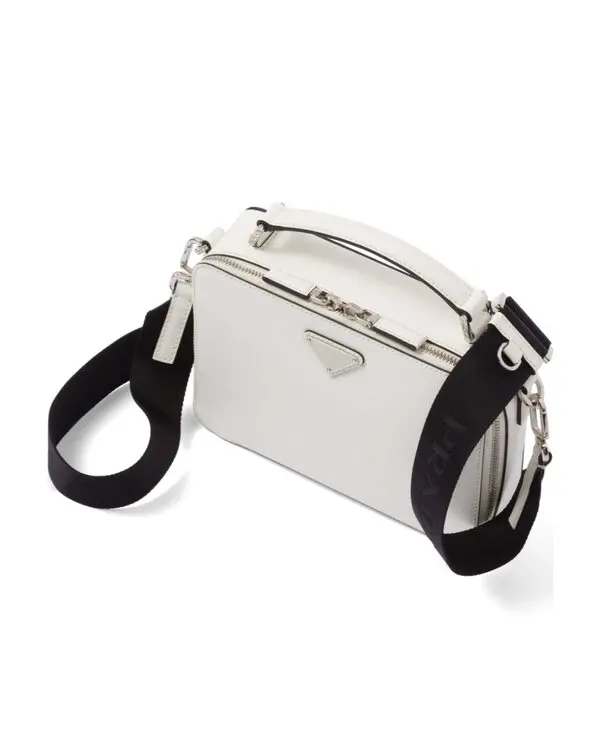 Prada Brique Medium Saffiano Leather Bag