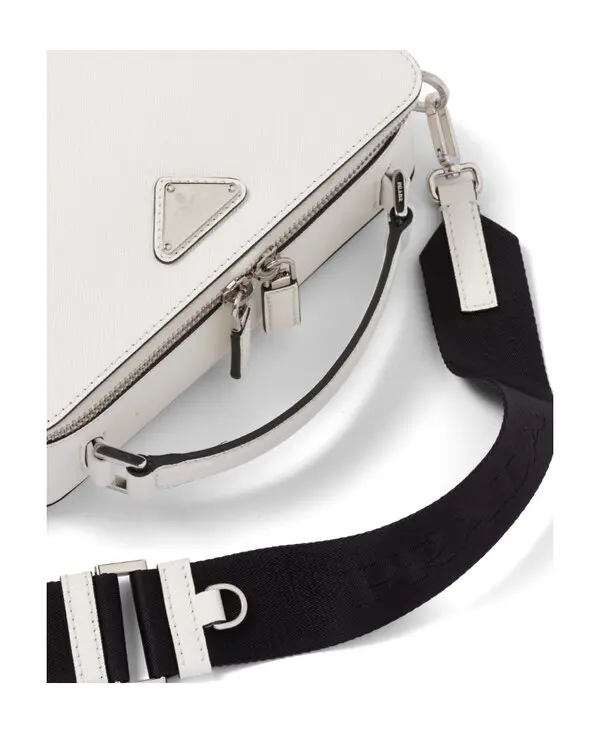 Prada Brique Medium Saffiano Leather Bag