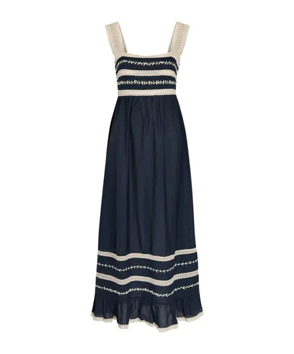 Rixo Lace Trim Dress