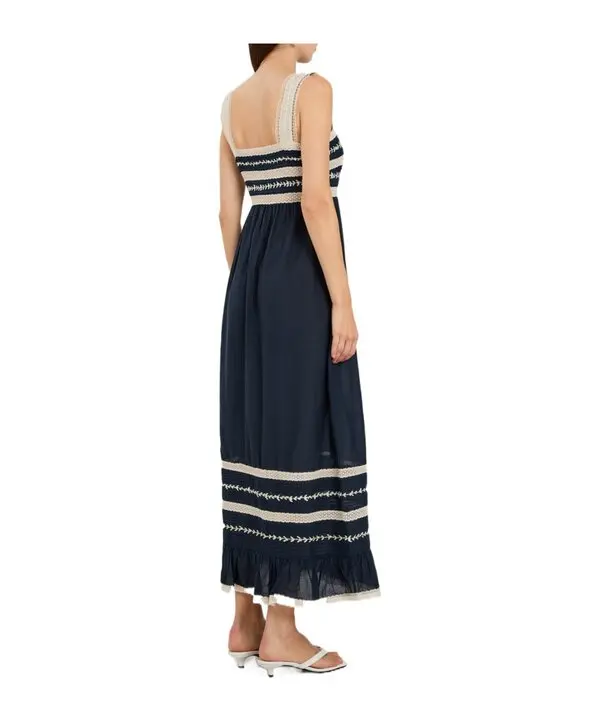 Rixo Lace Trim Dress