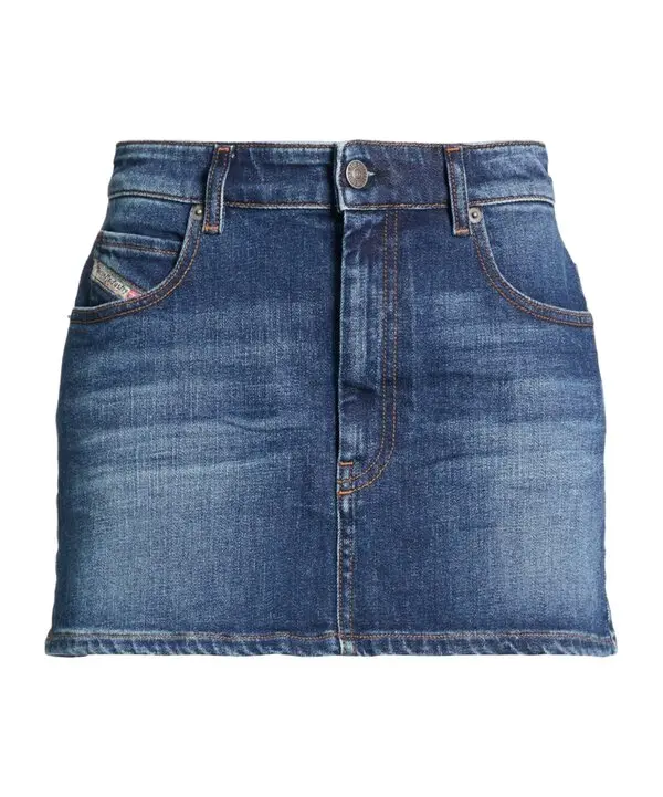 DIESEL® Dark Wash Denim Midi Skirt