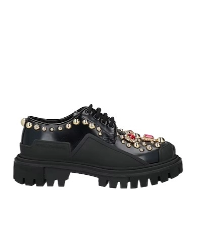 Dolce & Gabbana Embellished Lace-up Shoes