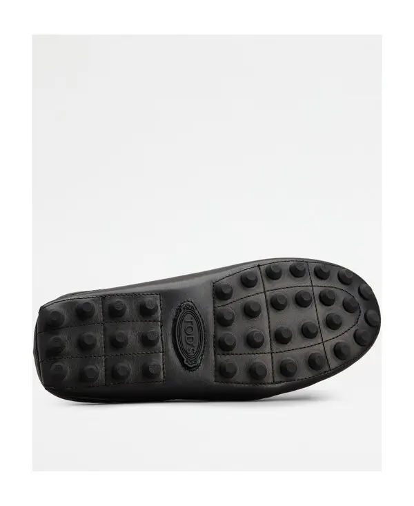 TOD'S Gommino Bubble Leather Mules - Black
