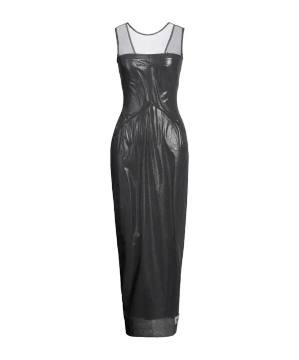 Dolce & Gabbana Metallic Sleeveless Crewneck Dress