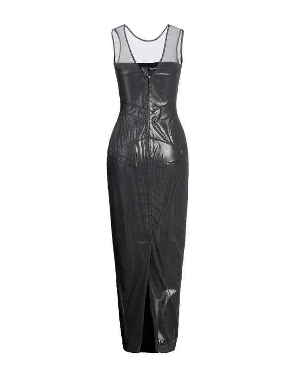 Dolce & Gabbana Metallic Sleeveless Crewneck Dress