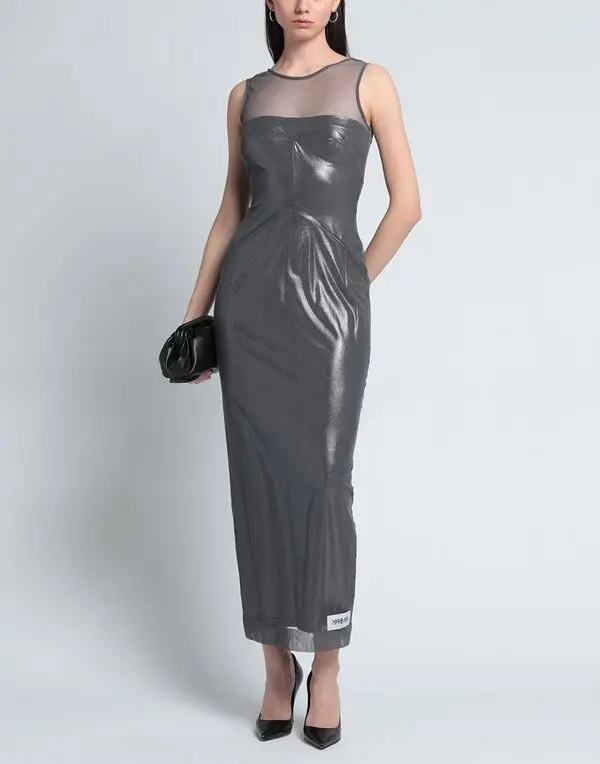 Dolce & Gabbana Metallic Sleeveless Crewneck Dress