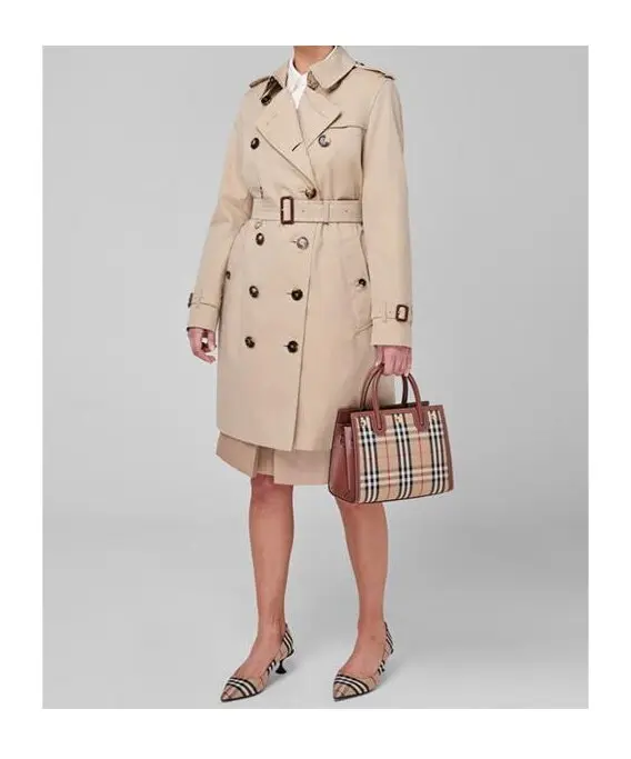 Burberry Check Trench Coat