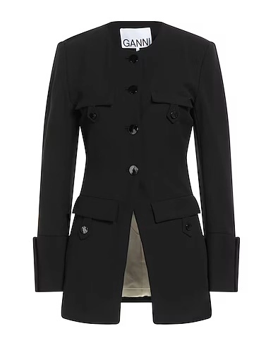 GANNI Simple Long-sleeve Blazer