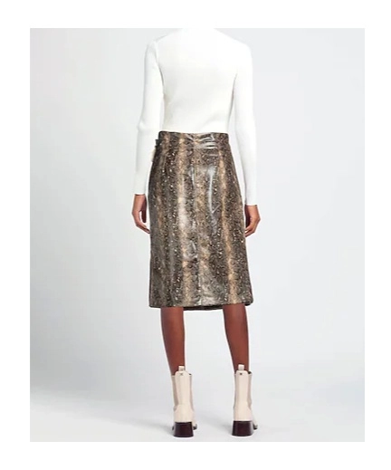 GANNI Printed Wrap Skirt