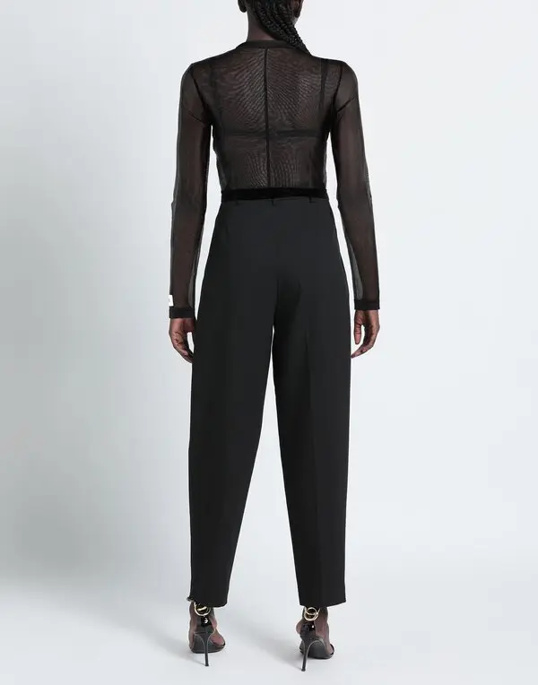 Dolce & Gabbana Solid Color Mesh Long-sleeve Top