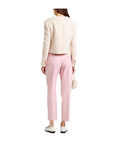 Burberry Solid Color Casual Pants