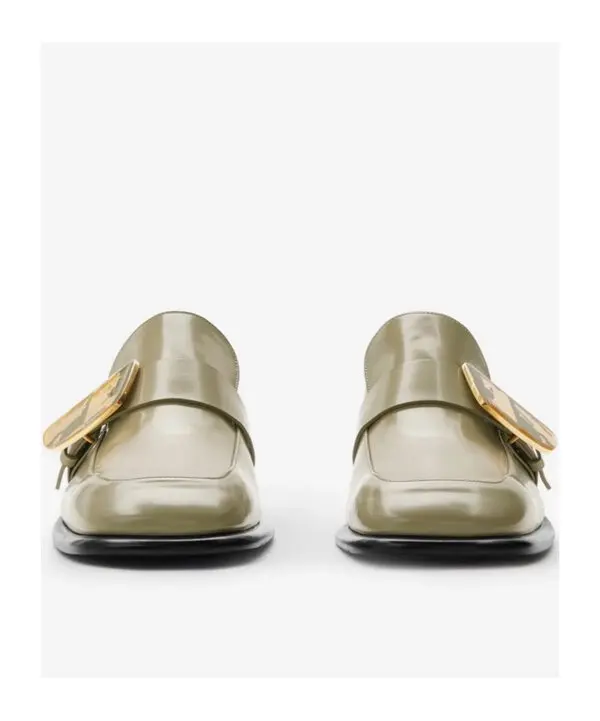 Burberry Shield Leather Loafers