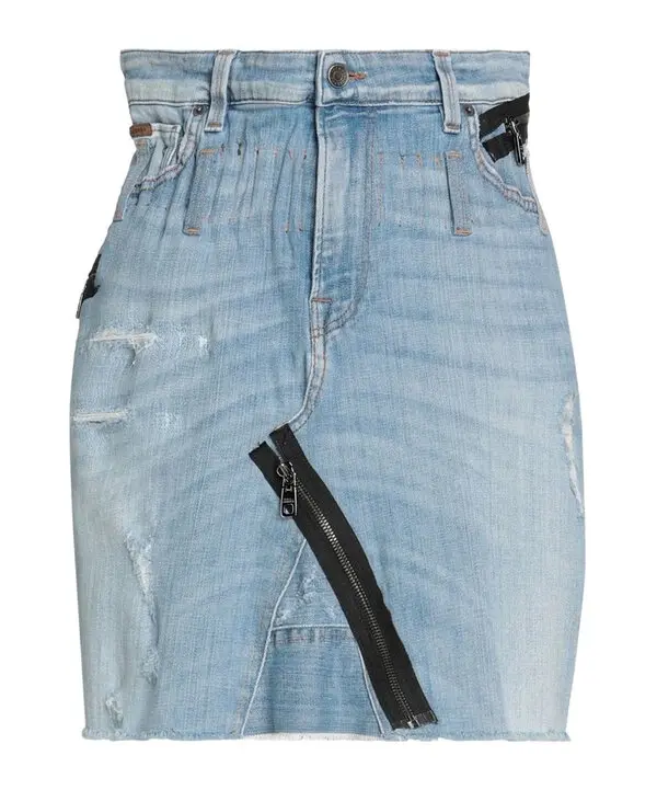 Dolce & Gabbana Denim Flared Skirt - Blue