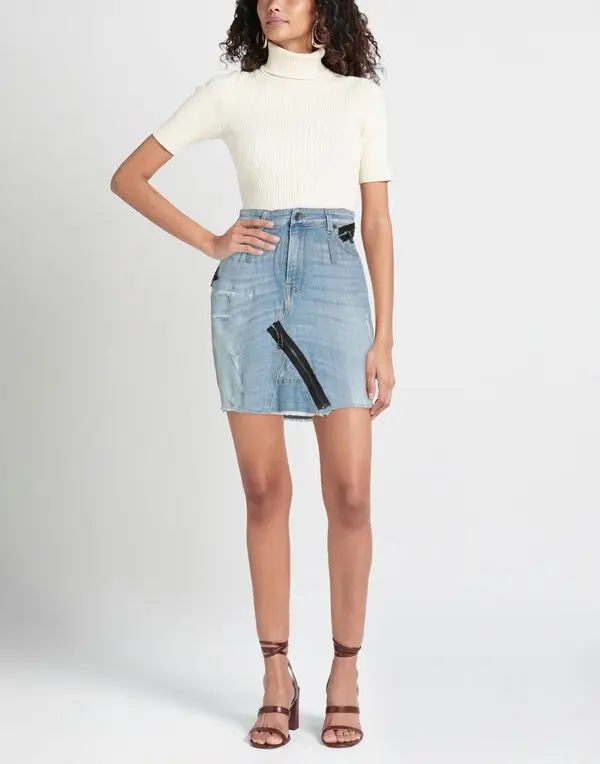 Dolce & Gabbana Denim Flared Skirt