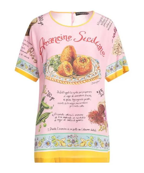 Dolce & Gabbana Short Sleeve Printed Top