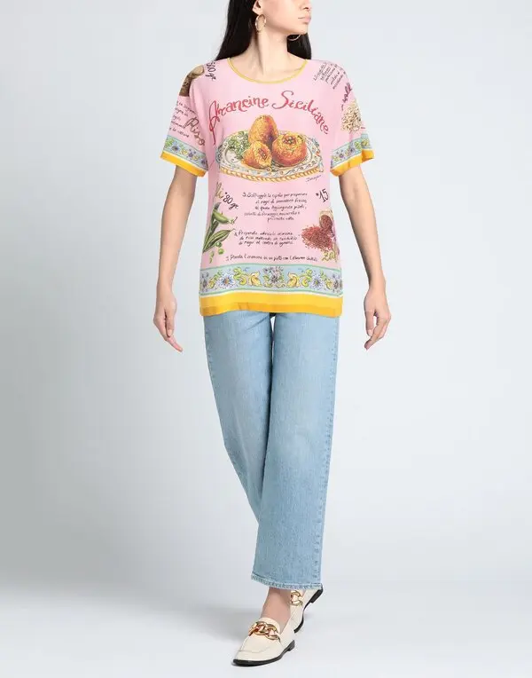 Dolce & Gabbana Short Sleeve Printed Top