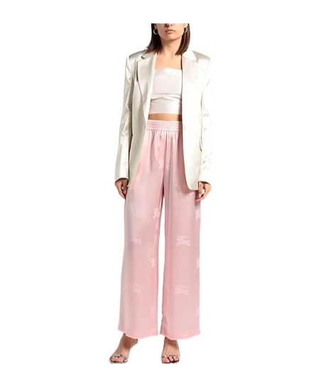 Burberry Signature Print Jacquard Satin Trousers