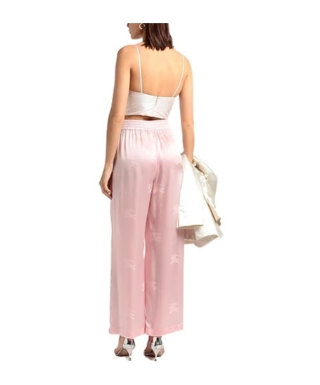 Burberry Signature Print Jacquard Satin Trousers