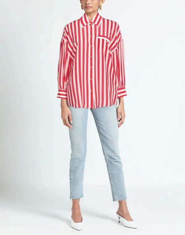 Dolce & Gabbana Striped Crepe Long-sleeve Shirt