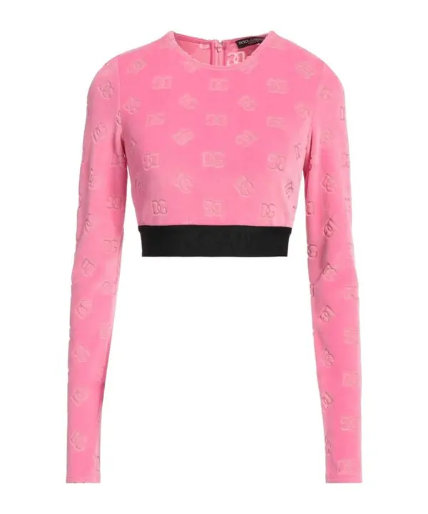 Dolce & Gabbana Cropped T-shirt With Monogram And Zip Fastening