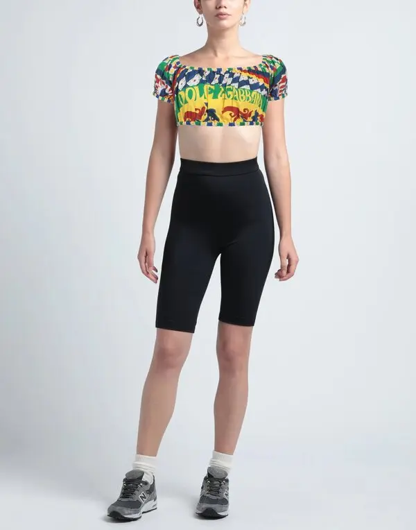Dolce & Gabbana Off-shoulder Printed Crop Top