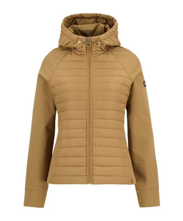 Barbour Quilted Long Sleeve Jacket With Drawstring Hood