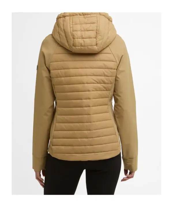 Barbour Quilted Long Sleeve Jacket With Drawstring Hood