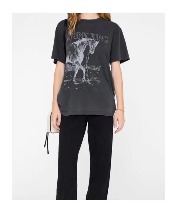 ANINE BING Lili Horse Tee