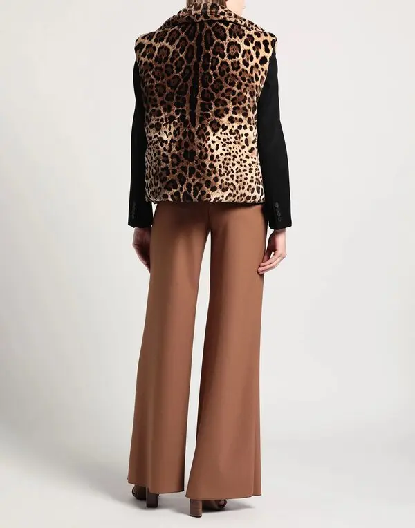 Dolce & Gabbana Leopard Print Sleeveless Velvet Vest