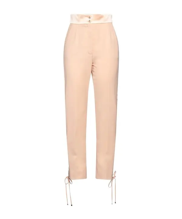 Dolce & Gabbana Solid Color Side Stripe Slim Cuffed Pants