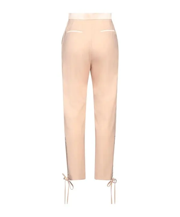 Dolce & Gabbana Solid Color Side Stripe Slim Cuffed Pants