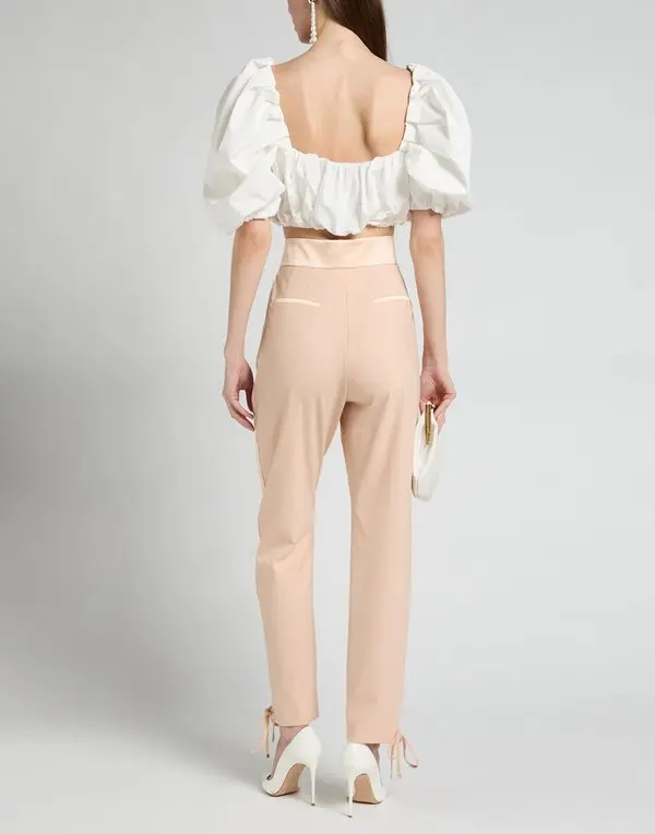 Dolce & Gabbana Solid Color Side Stripe Slim Cuffed Pants