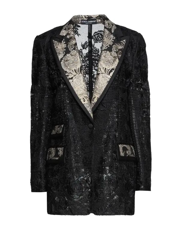 Dolce & Gabbana Floral Print Long Sleeve Coat