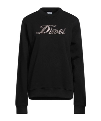 DIESEL® Printed Long-sleeved Sweatshirt - Black