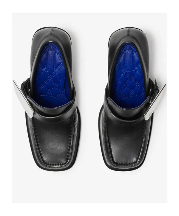 Burberry London Shield 90mm Leather Loafers